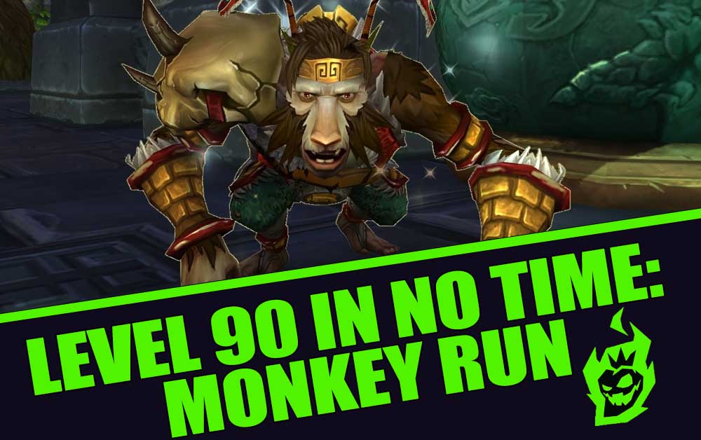 Monkey Runs in WoW: Mists of Pandaria - Level 90 in 2 Hours?
